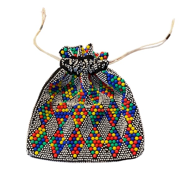 Vintage | Bags | Vintage Colorful Plastic Beaded 6s Made In Hong Kong ...